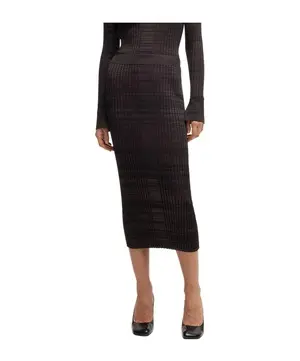 Hugo Boss Knit Bodycon Midi Skirt