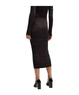 Hugo Boss Knit Bodycon Midi Skirt