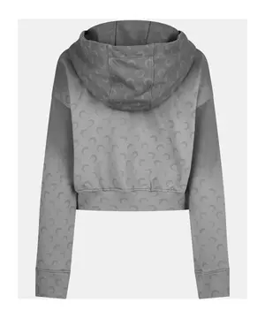 MARINE SERRE Printed Zip-up Hooded Sweatshirt