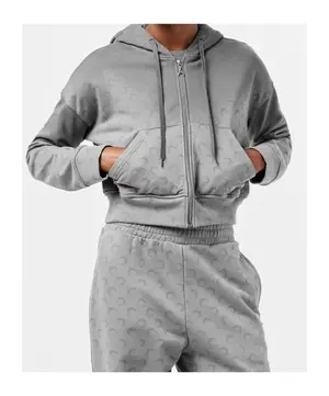 MARINE SERRE Printed Zip-up Hooded Sweatshirt