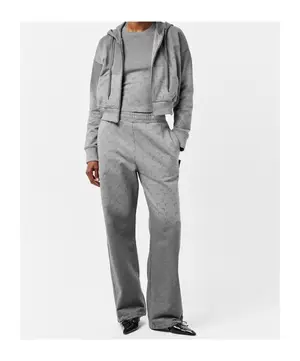 MARINE SERRE Printed Zip-up Hooded Sweatshirt
