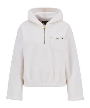 Barbour Lola Fleece Hoodie - White