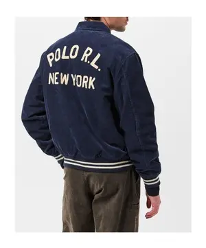 Polo Ralph Lauren Corduroy Varsity Jacket - Black