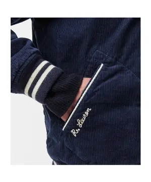 Polo Ralph Lauren Corduroy Varsity Jacket - Black