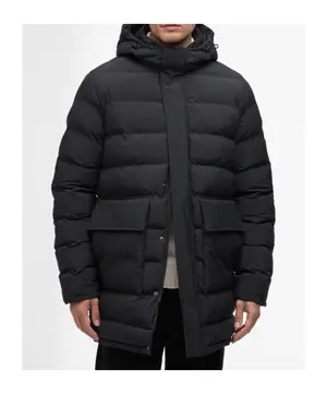 Barbour Long-sleeved Quilted Hooded Jacket