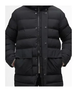 Barbour Long-sleeved Quilted Hooded Jacket
