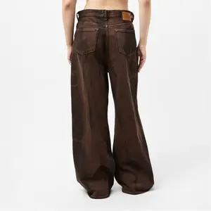 GANNI Baggy Wide-leg Jeans - Green
