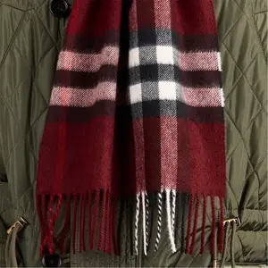 Burberry Plaid Pattern Scarf - Brown