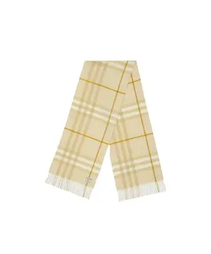 Burberry Plaid Pattern Scarf - Nude