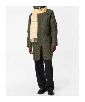 Burberry Plaid Pattern Scarf - Nude