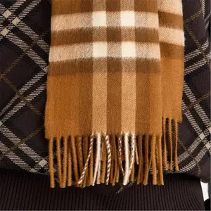 Burberry Plaid Pattern Scarf - Brown