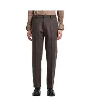 Emporio Armani Slim-fit Casual Trousers - Black