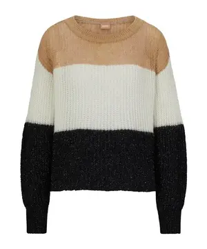 Hugo Boss Crew-neck Knit Sweater - Black