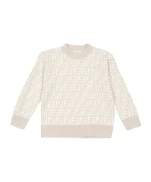 Fendi All-over Logo Crew Neck Sweater