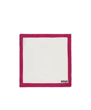 Hugo Boss Boss Pocket Square Sn99 - White