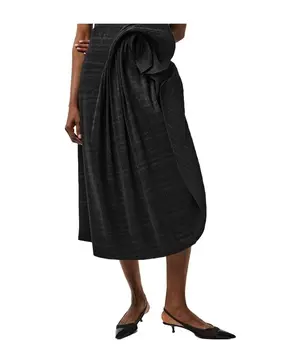 Magda Butrym Textured Fringe Midi Skirt