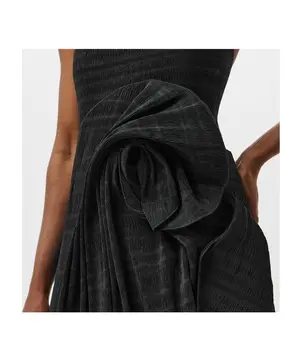 Magda Butrym Textured Fringe Midi Skirt