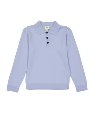 Fendi Long Sleeve Polo Collar Sweater