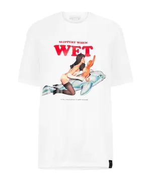 Stella McCartney Fresh Fashion Minimalist T-shirt - White