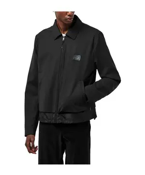 Dolce & Gabbana Zip-up Jacket With Logo Patch