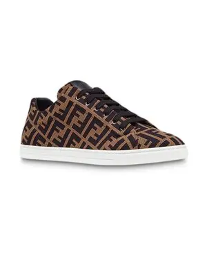 Fendi Ff Logo Low-top Sneakers