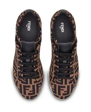 Fendi Ff Logo Low-top Sneakers