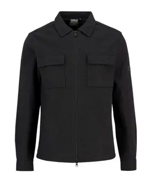 Barbour Shirt Jacket With Zip-up Front And Flap Chest Pockets