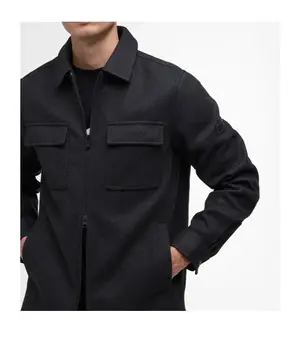 Barbour Shirt Jacket With Zip-up Front And Flap Chest Pockets