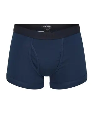 TOM FORD Fitted Soft Breathable Slim Boxer Briefs - Blue