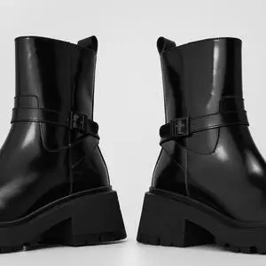 JIMMY CHOO Buckle Strap Ankle Boots