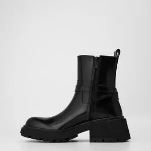 JIMMY CHOO Buckle Strap Ankle Boots