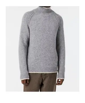 Moncler Ribbed Knit High Neck Pullover