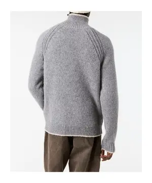 Moncler Ribbed Knit High Neck Pullover
