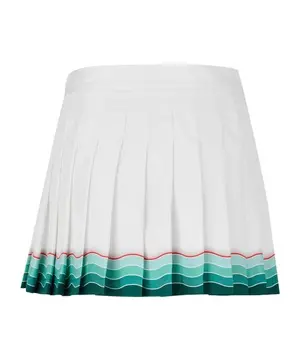 Casablanca Pleated Printed Midi Skirt