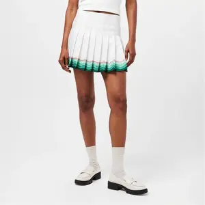 Casablanca Pleated Printed Midi Skirt