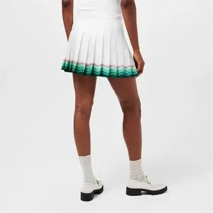 Casablanca Pleated Printed Midi Skirt