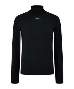 Off-White High-necked Sweater - Black