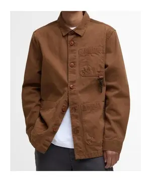 Barbour Shirt Jacket With Patch Pocket