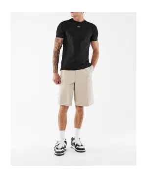 Off-White Graphic Print Cotton Crew Neck T-shirt