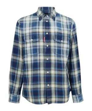 Dsquared2 Flannel Plaid Shirt