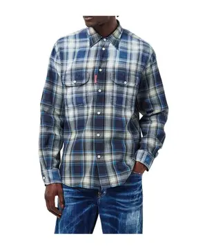 Dsquared2 Flannel Plaid Shirt