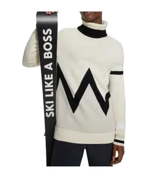 Hugo Boss Off- Turtleneck Knit Sweater