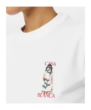 Casablanca Round-neck Printed T-shirt