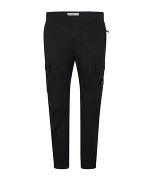 Stone Island Tela Cargo Trousers - Black