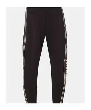 Emporio Armani Solid Color Striped Comfortable Sports Pants