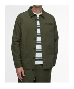 Barbour Long-sleeved Shirt Jacket With Classic Collar