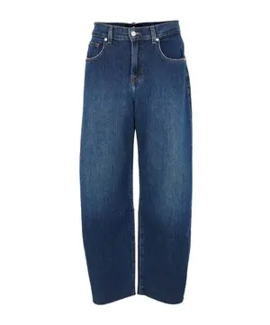 7 For All Mankind Belt Loop Jeans - Dark Blue