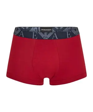 Emporio Armani 3-pack Logo Trunks - Red