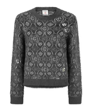 Casablanca Logo Crewneck Sweater - Black