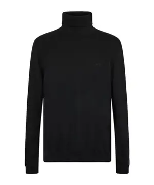 Hugo Boss Baldebert E Turtle Neck Jumper - Black